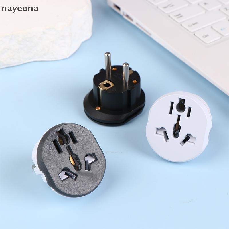[NAY] 1Pc Universal Plug Converter AU US UK To EU Travel Adapter Home Plug Adapter 16A 250V Wall ...