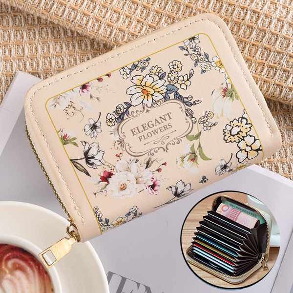 dompet dompet kecil dompet perempuan murah Van Gogh gaya bunga pemegang ...