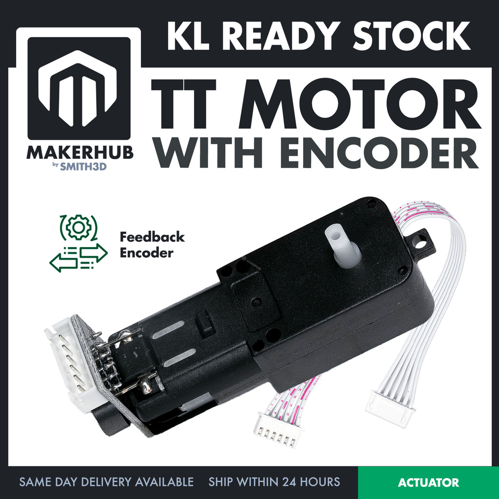 Tt Dc Geared Motor With Encoder Speed Sensor 3 6v Diy Robot Smart Car