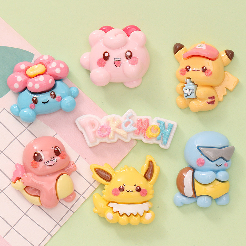 Cartoon DIY Cream Glue Jibitz Anime Fox Jibbitz Charm Plaque Crocks ...