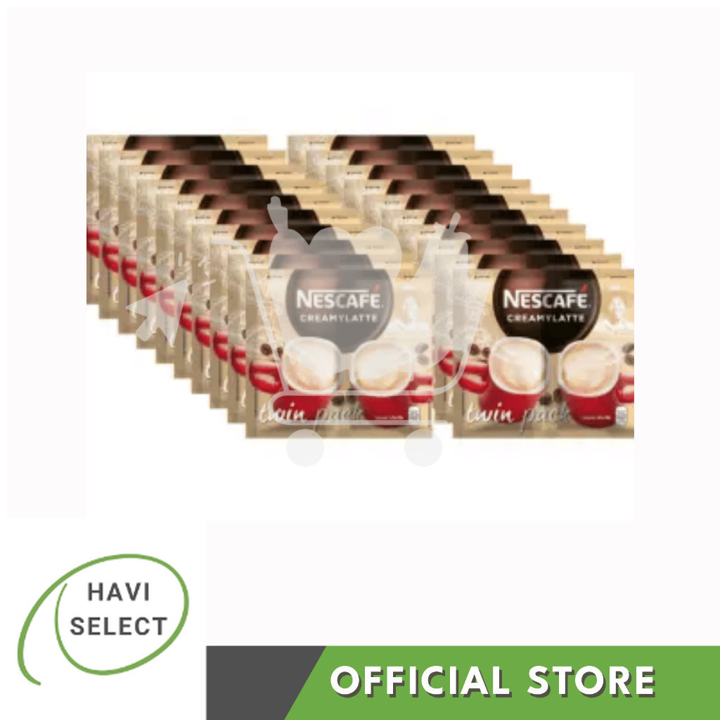 HAVI SELECT NESCAFE CREAMY LATTE TWIN PACK 3IN1 COFFEE 55G x 10PCS ...