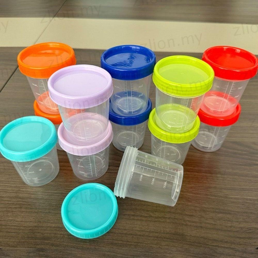 ZLION Salad Dressing Container, Plastic Transparent Measuring Cup, Dew ...