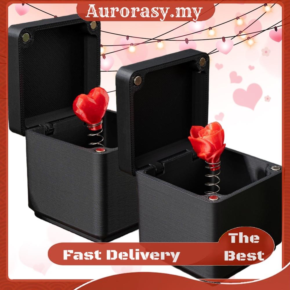 Surprise Gift Box 3D Printed Red Roses Love Heart In A Box Valentines ...