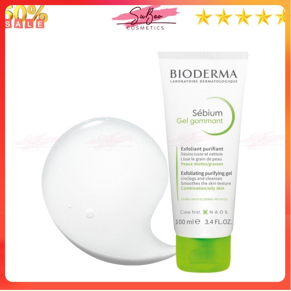 Bioderma Sebium Gel Gommant Exfoliating Gel for Oily and Acne-prone ...