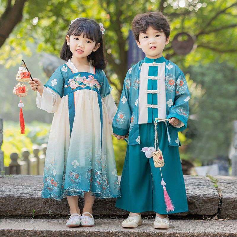 Children Hanfu Tang Suit Antique Kindergarten Class Costume Ancient ...