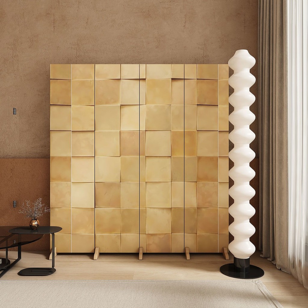 [Anti-Transparent Design] Screen Partition Living Room Mobile Folding ...