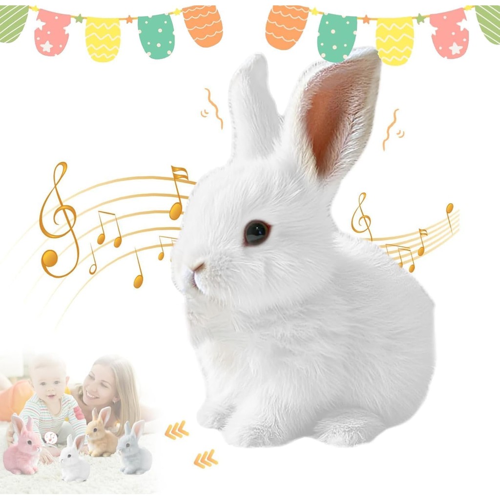 My Realistic Bunny Toy, Interactive Bunny Realistic Bunny | Shopee Malaysia