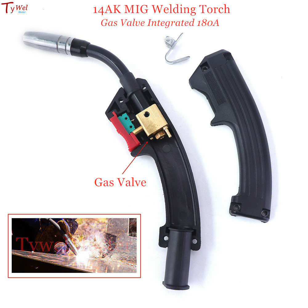 14AK MIG Torch MAG Welding Push Gun Air Cooled Gas Valve Integrated ...