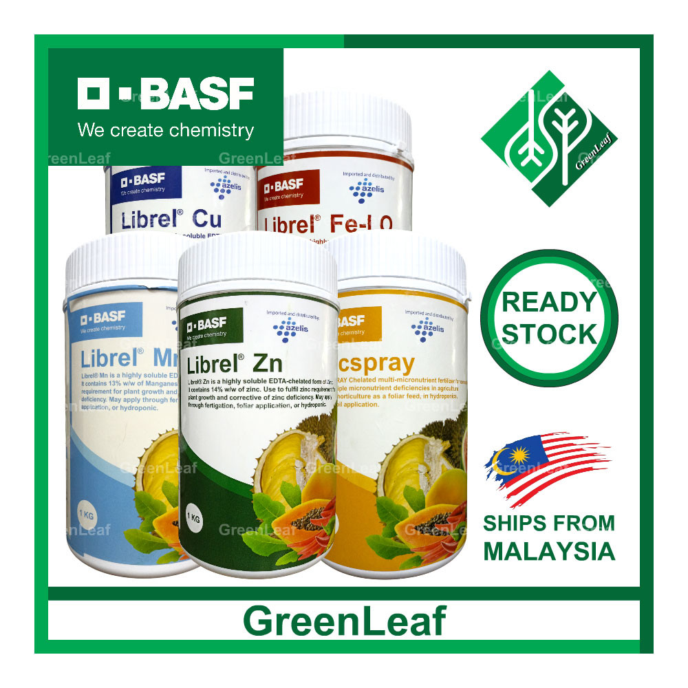 BASF Librel 1KG Foliar Fertilizer Baja Air EDTA Chelated Kuprum Cu Besi ...