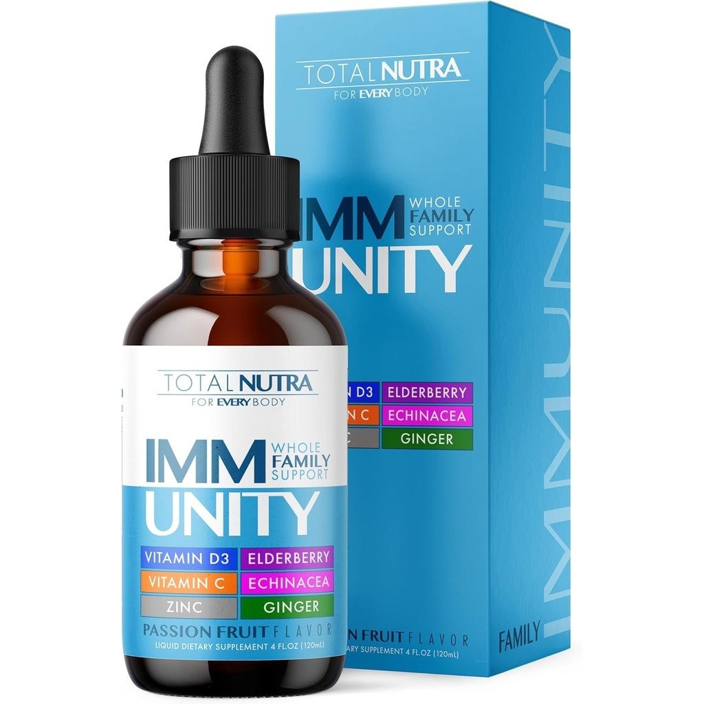 Total Immune 6-in-1 Liquid Multivitamin Supplement | 100% Daily Zinc ...