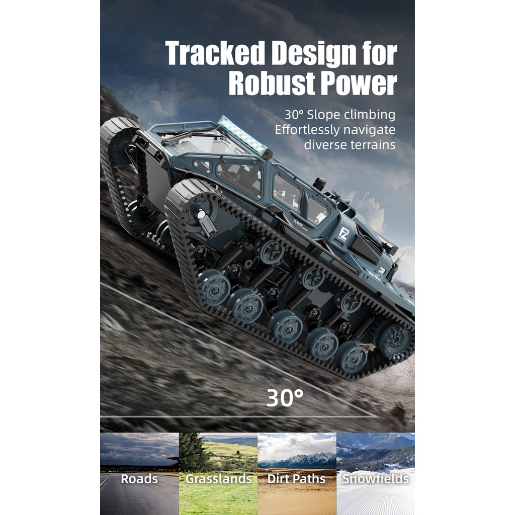 JJRC C8812 1:16 Drift Crawler Vehicle 360° Rotation 13 Light Modes Dual ...