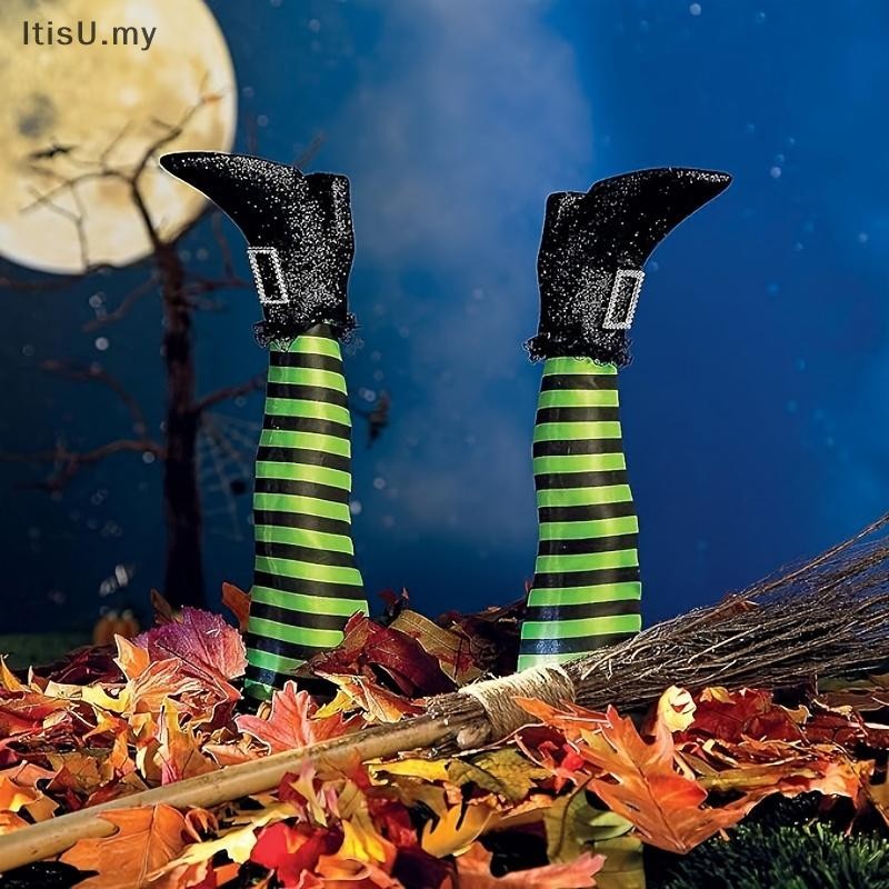 [ItisU] 1 Pair Halloween Evil Witch Legs Front Yard Patio Lawn Garden ...