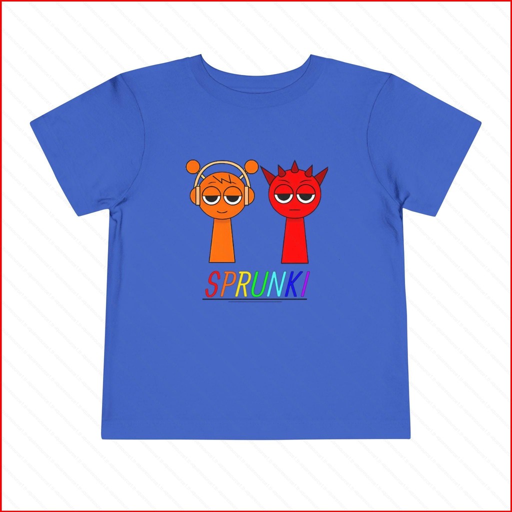 SQT Incredibox Sprunki game summer T-shirt Anime Short Sleeve Top for ...