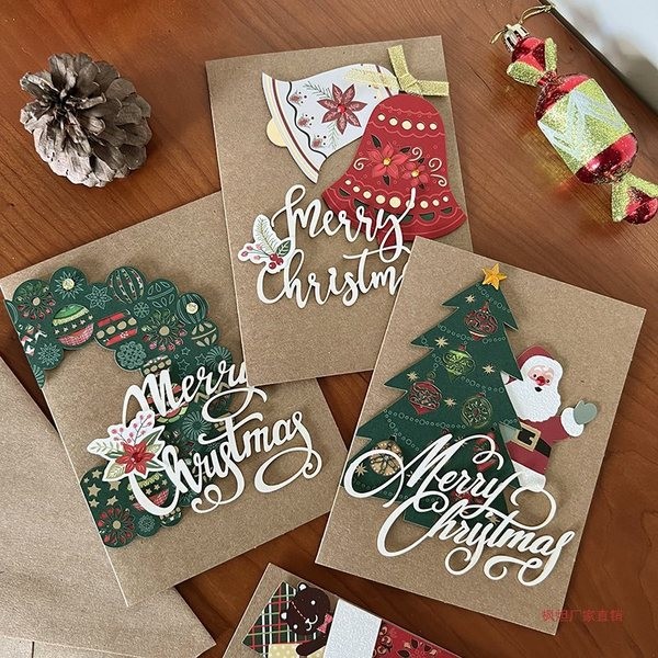 christmas card 2024 kad ucapan krismas baharu dalam kad krismas retro ...