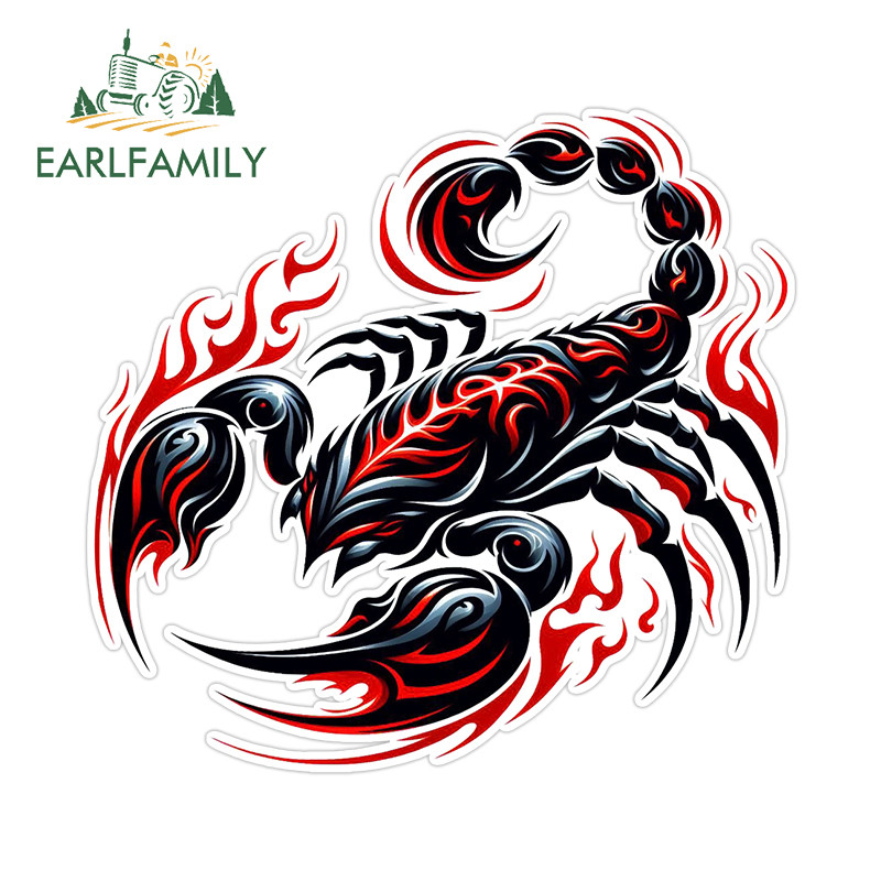 EARLFAMILY 13cm Scorpion Car Stickers Dangerous Animals Decals Cool ...