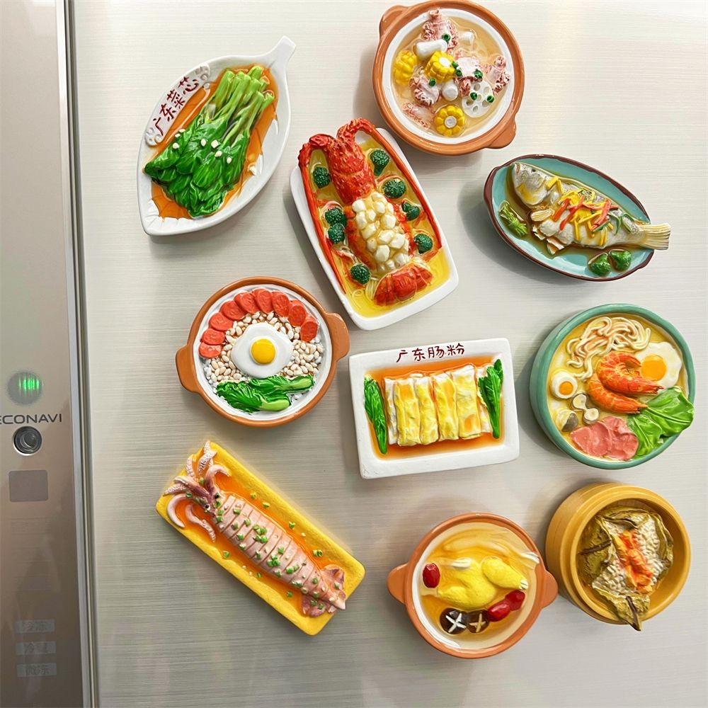 Exquisite Refrigerator Magnets Magnets Guangzhou Cantonese Food Travel ...