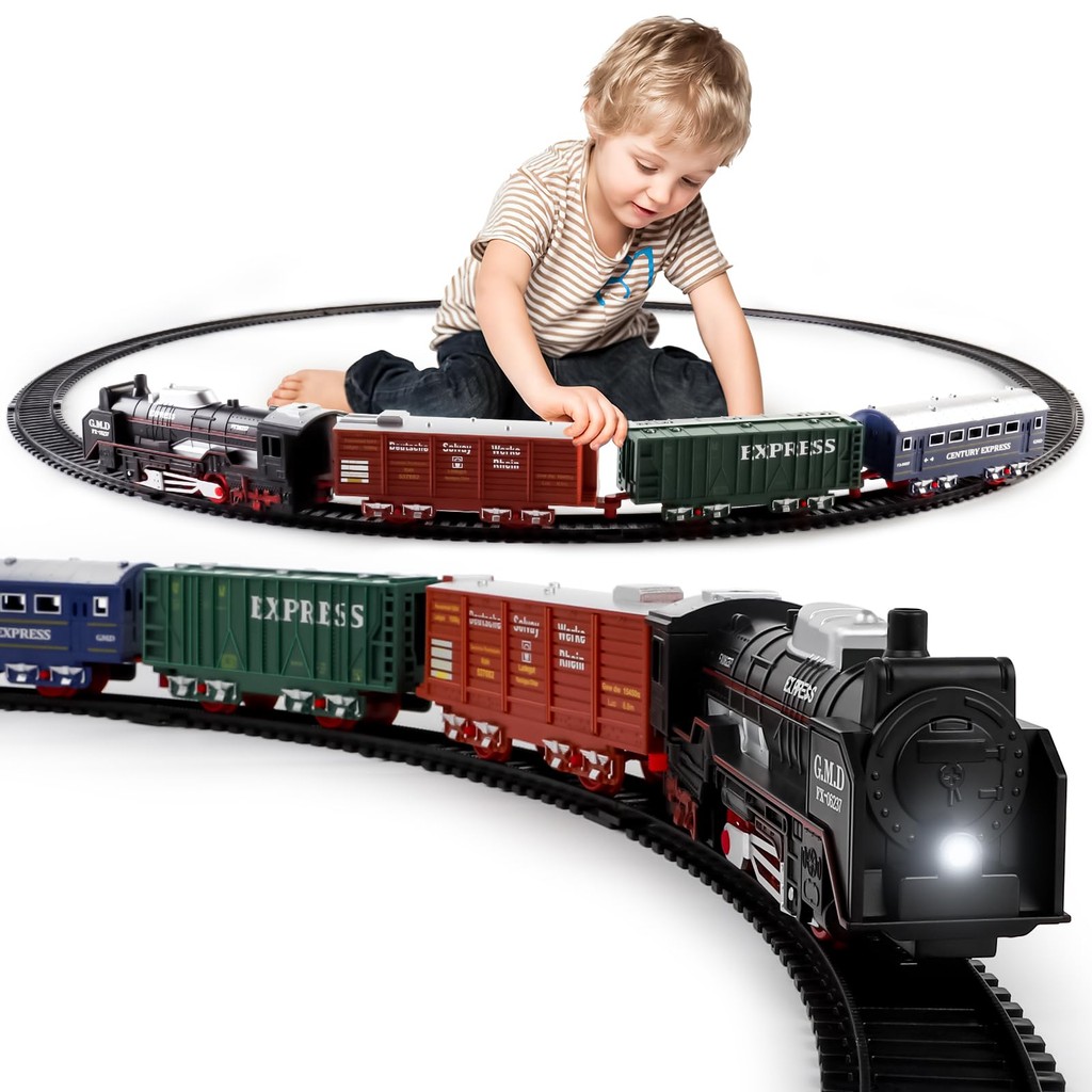 Christmas Train Set Toys for Kids,Toy Train Track Locomotive Engine ...