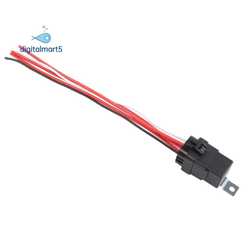60/80 Amp 12 Volt Waterproof Automotive Relay with Pigtail 5-Pin Heavy ...