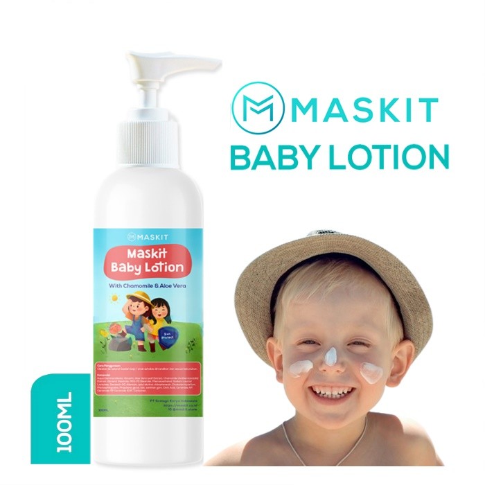 Maskit Natural Body Lotion Baby & Kids - Sun Block Bayi Anak | Shopee ...