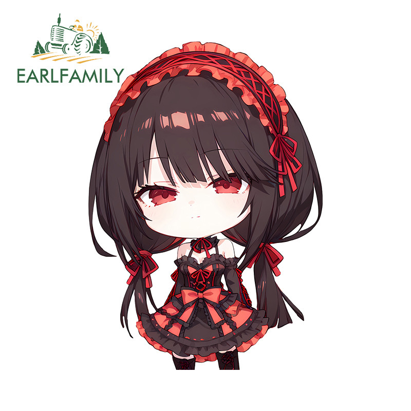 EARLFAMILY 13cm x 10cm Tokisaki Kurumi Car Sticker 3D Sign Fire Rescue ...