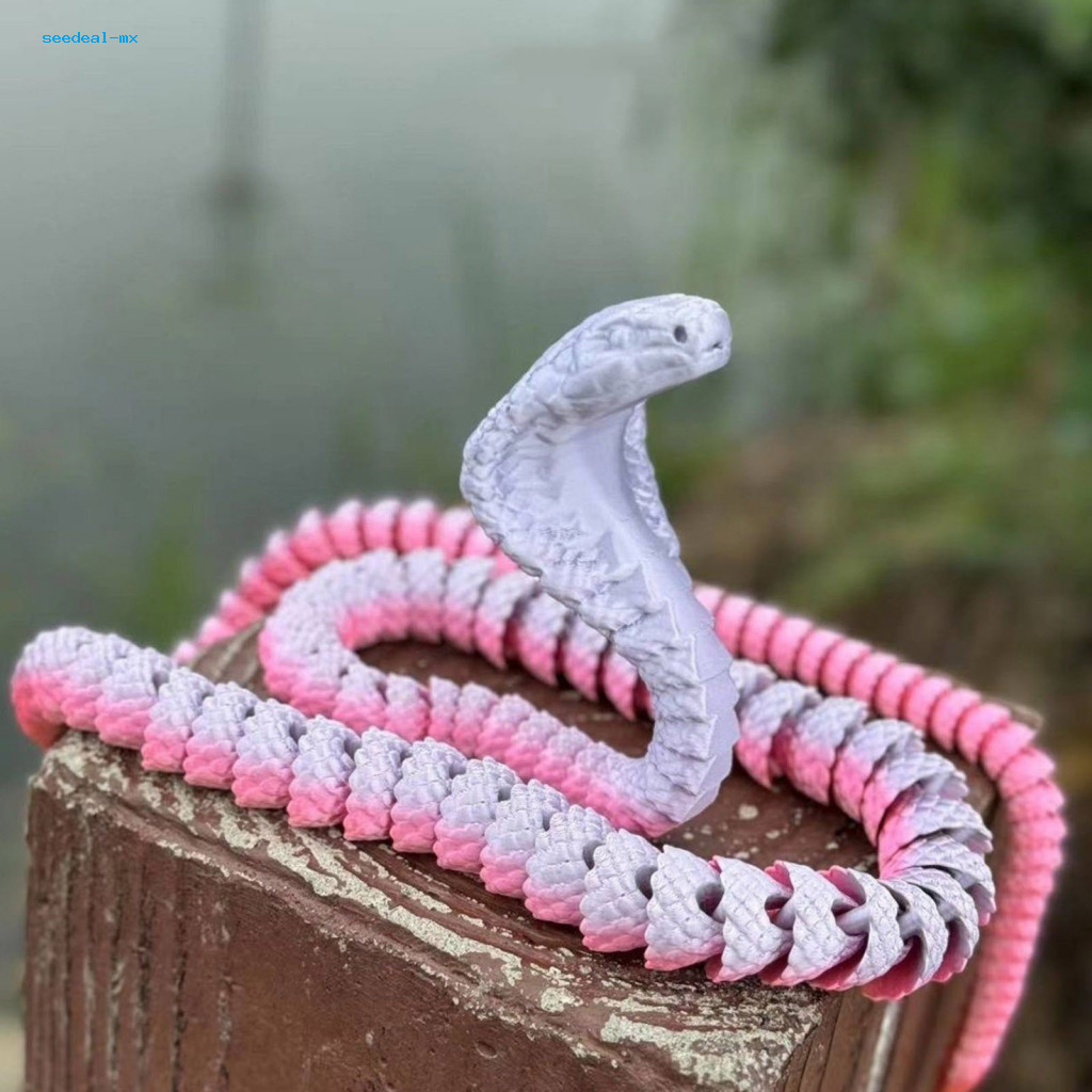 seedeal Educational Snake Model Articulated Snake Figurine Toy for Home ...
