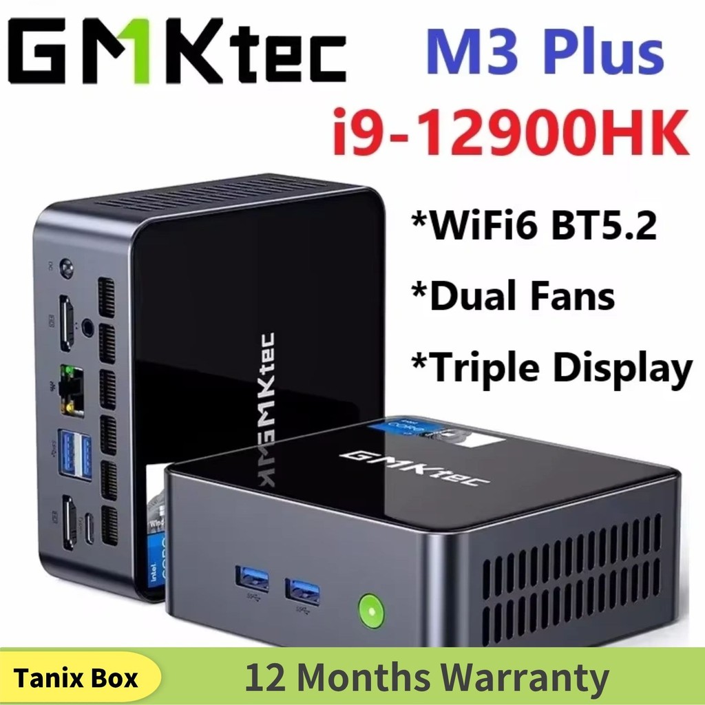 GMKtec M3 Plus Core I9-12900HK MINI PC Windows 11 Pro DDR4 32GB 1TB ...