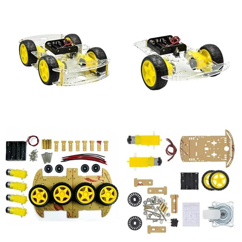 DIY Smart Car Kit Four-Wheel Two-Wheel L298N Driver Module Tracking ...