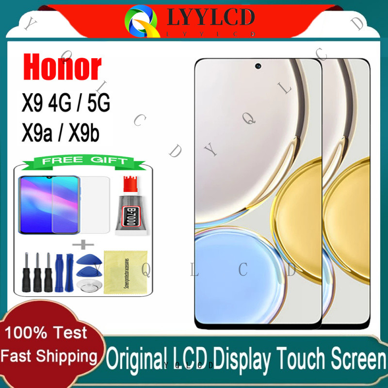 Original AMOLED Honor X9 4G 5G X9a 5G X9b 5G X9c 5G LCD Display Touch Screen With Frame ...
