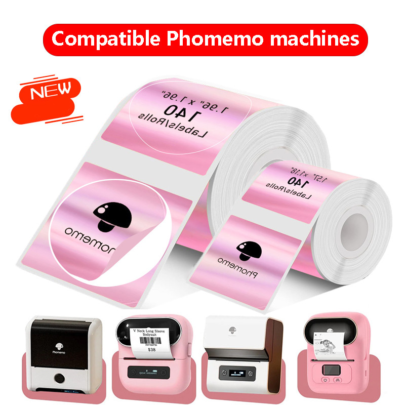 M110 Color Transparent Thermal Adhesive Label Roll,suit for phomemo ...