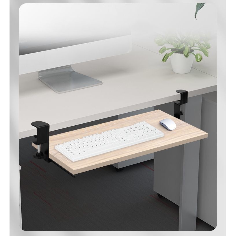 Computer Perforated Keyboard Tray Slide Storage Drawer Shelf Clipless ...