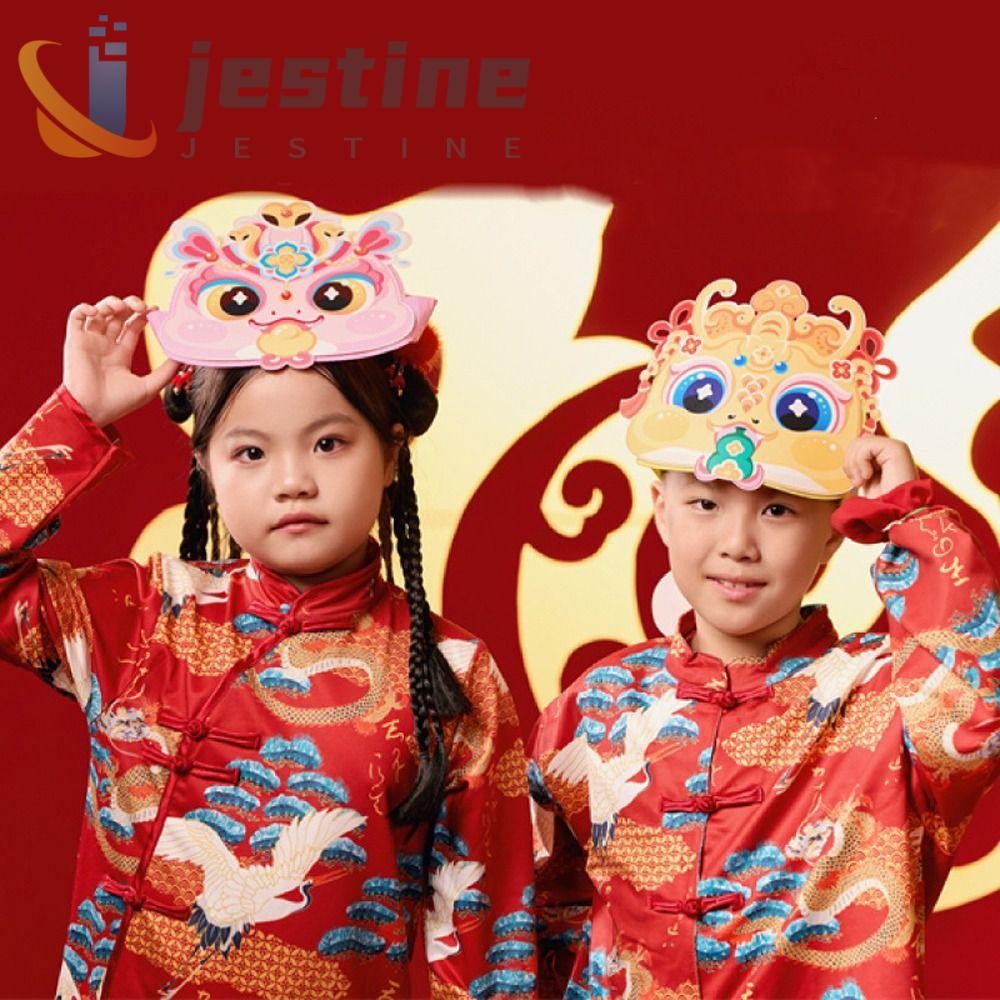 JESTINE New Year Snake Hat Kit, Cute Traditional Zodiac Snake Head Hat ...