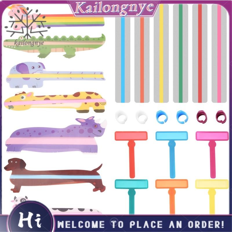【kailongnye】25 Pieces Dyslexia Reading Strips Reading Guide Strips for ...