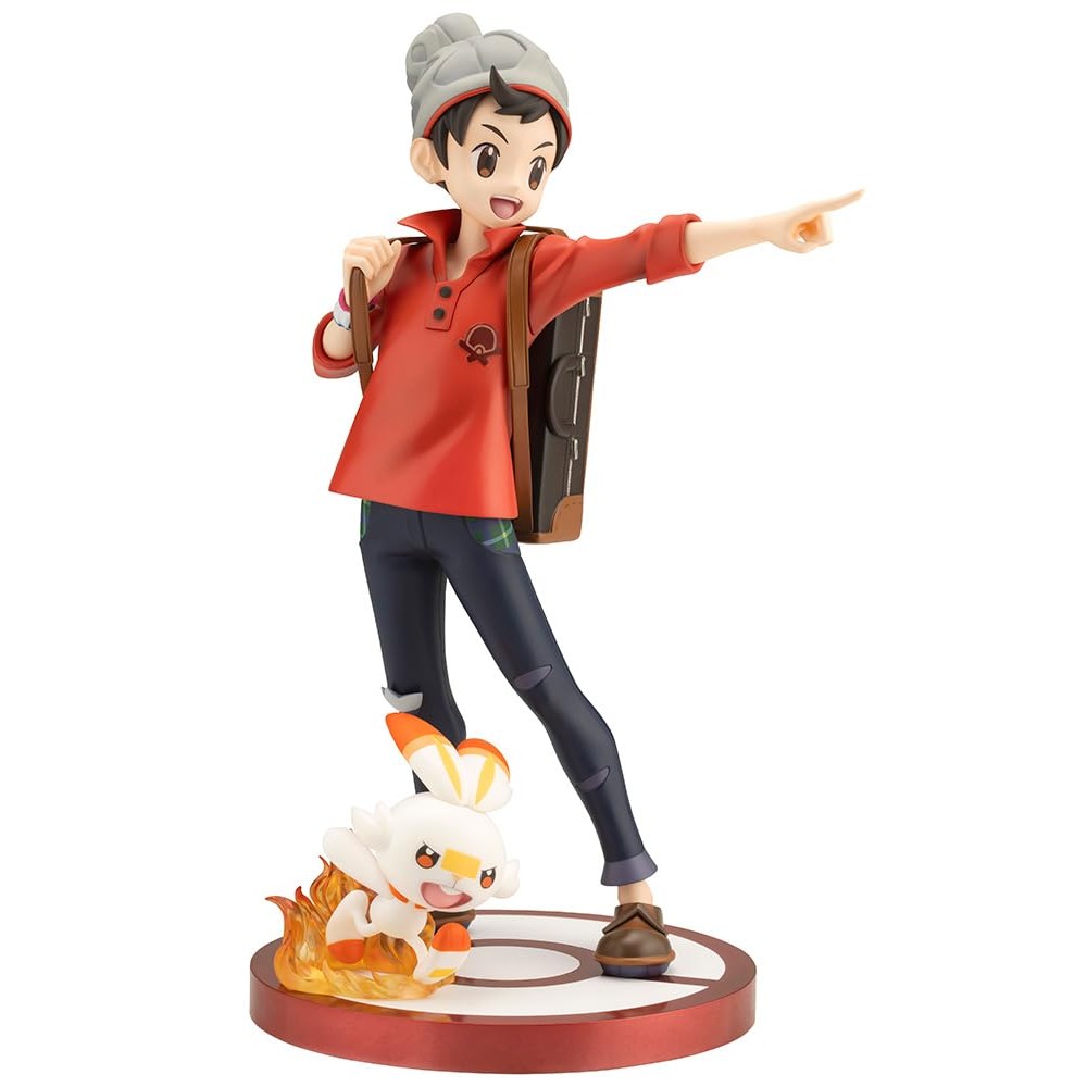 Kotobukiya Pokémon Series ARTFX J Masaru with Hibanny 18 Scale PVC Pre ...