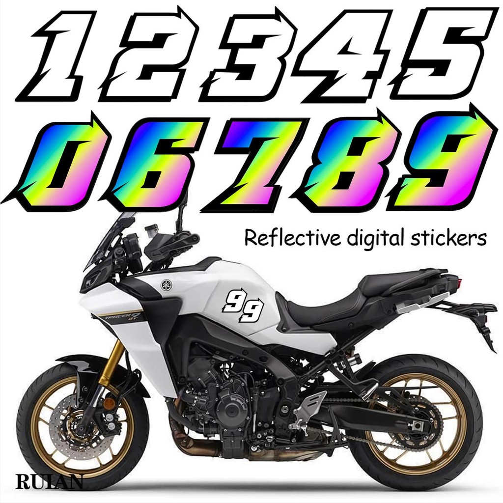 Digital Reflective Stickers for Motorcycle Car Modification Sticker ...