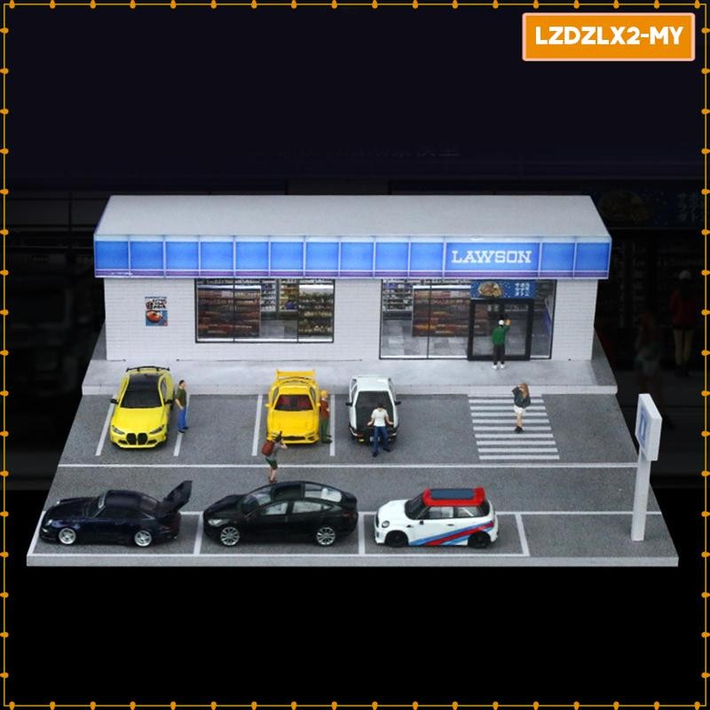 [Loviver] 1:64 Diecast Model Car Display Case with Light Backdrop ...