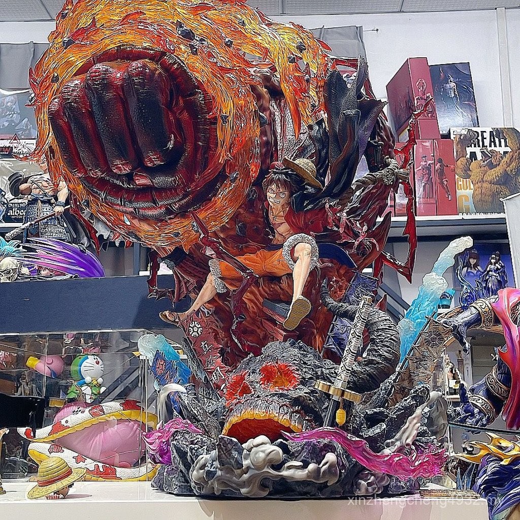 [Full Style Ready Stock] One Piece Industry Fire Luffy Free Lighting ...