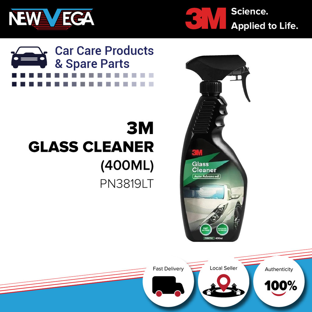 3M Glass Cleaner PN3819LT (400ml) Remove Dirt, Grease, Streak-free ...