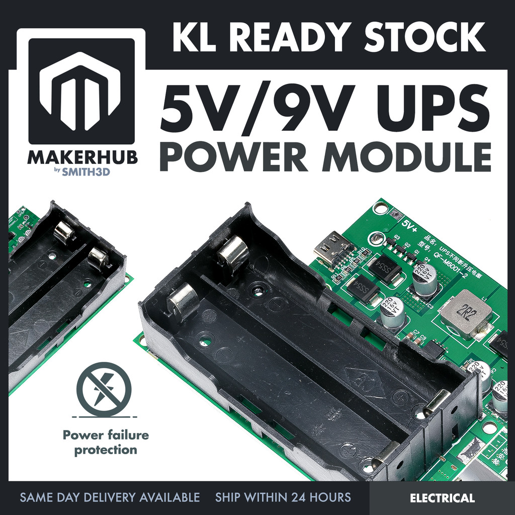 5V 9V UPS Power Supply Module Uninterruptible Power System Battery ...