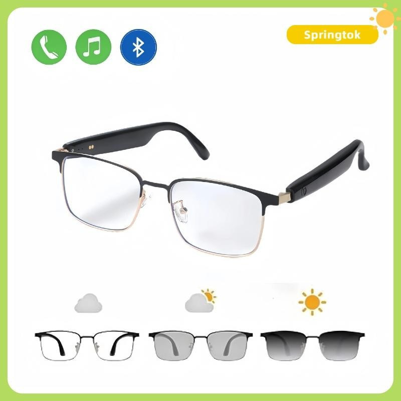 Cermin mata pintar audio Bluetooth dengan kanta fotokromik yang menjadi ...