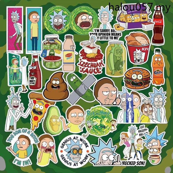 Rick and Morty Cartoon Anime Laptop Mobile Phone Decoration ...