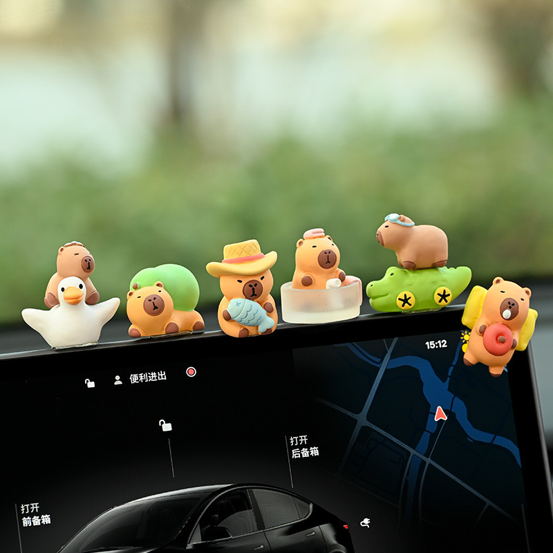 Capybara Car Ornament Car Center Console Screen Decoration Girls ...