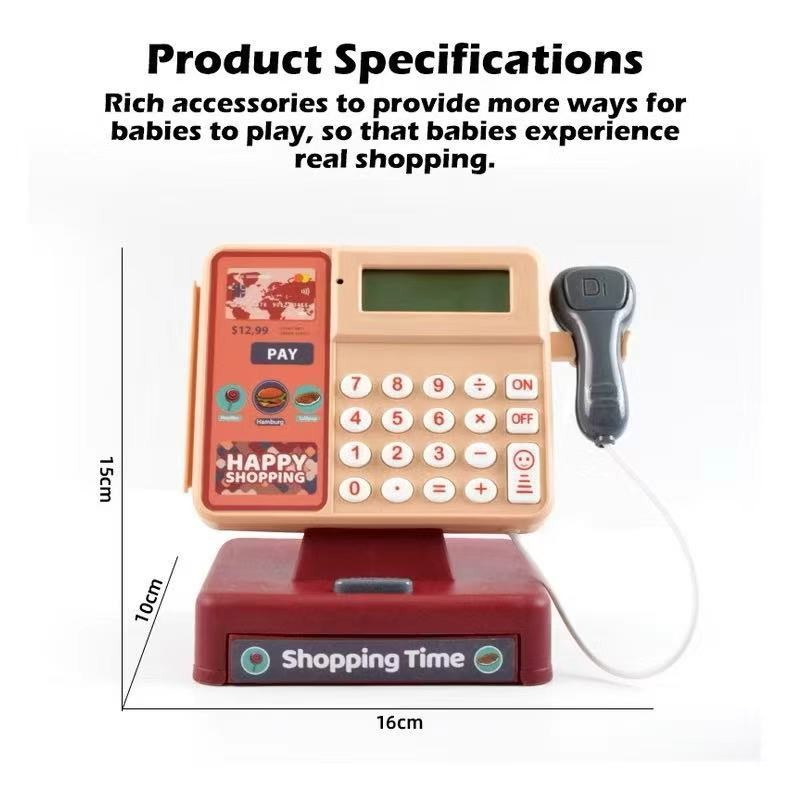 NEW STOCK - Cashier Machine Toys Pretend Play Set Supermarket Cash ...