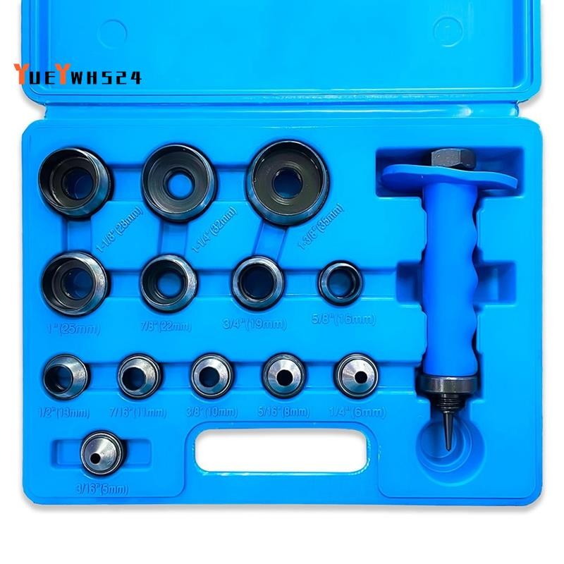 Hole Punch Set 14pcs Hollow Punch Kit Gasket Punch Set Gasket Cutter ...