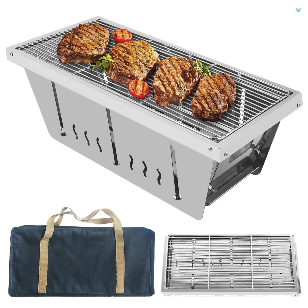 Portable charcoal grill, balcony mini barbecue grill home and outdoor ...