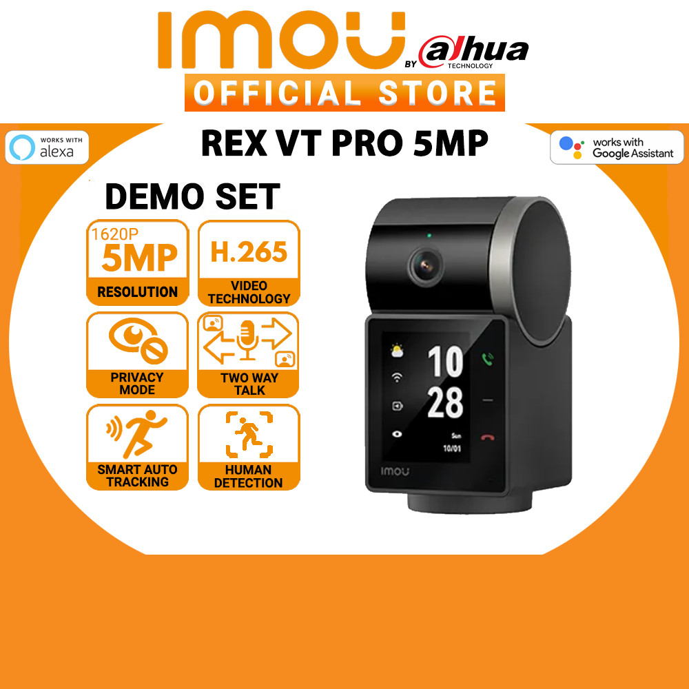 IMOU Rex VT PRO 5MP 3K Smart CCTV One-touch Video Call Indoor Video ...