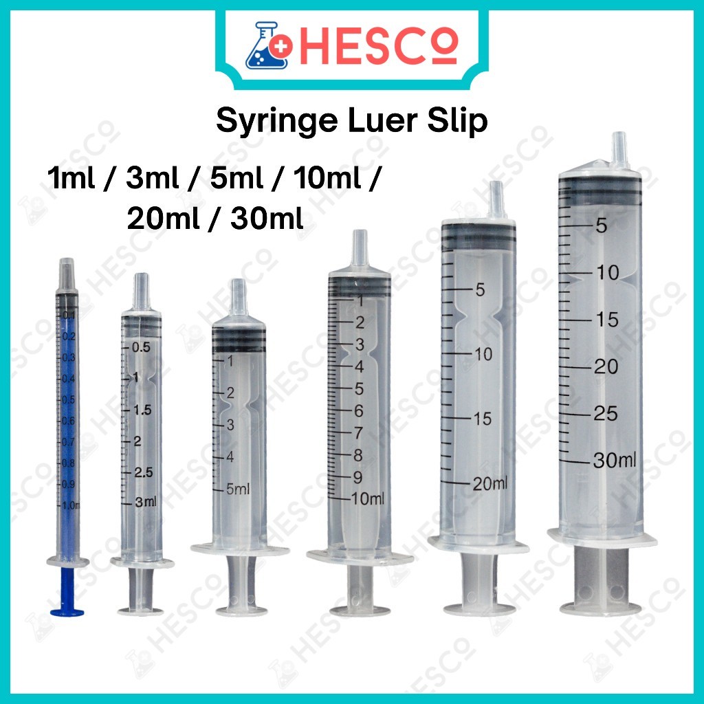 Disposable Syringe Picagari Luer Slip 1pc — 1/3/5/10/20/30ml cc, Industrial Use, Baking Use ...