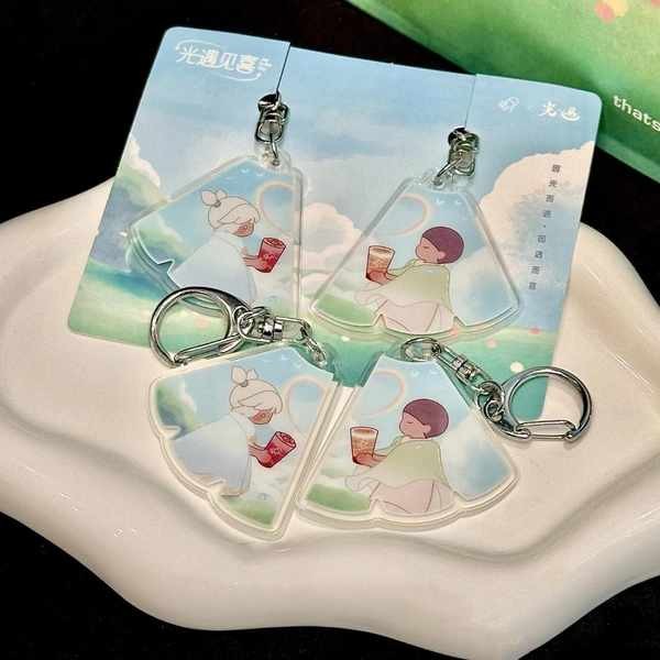 keychain anime matching keychain keychain mathcing Heytea X-light ...