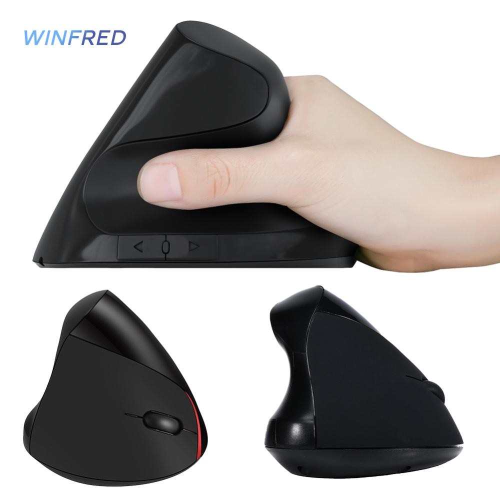 2.4G Vertical Wireless Mouse Rechargeable Ergonomic Mouse w/ USB ...