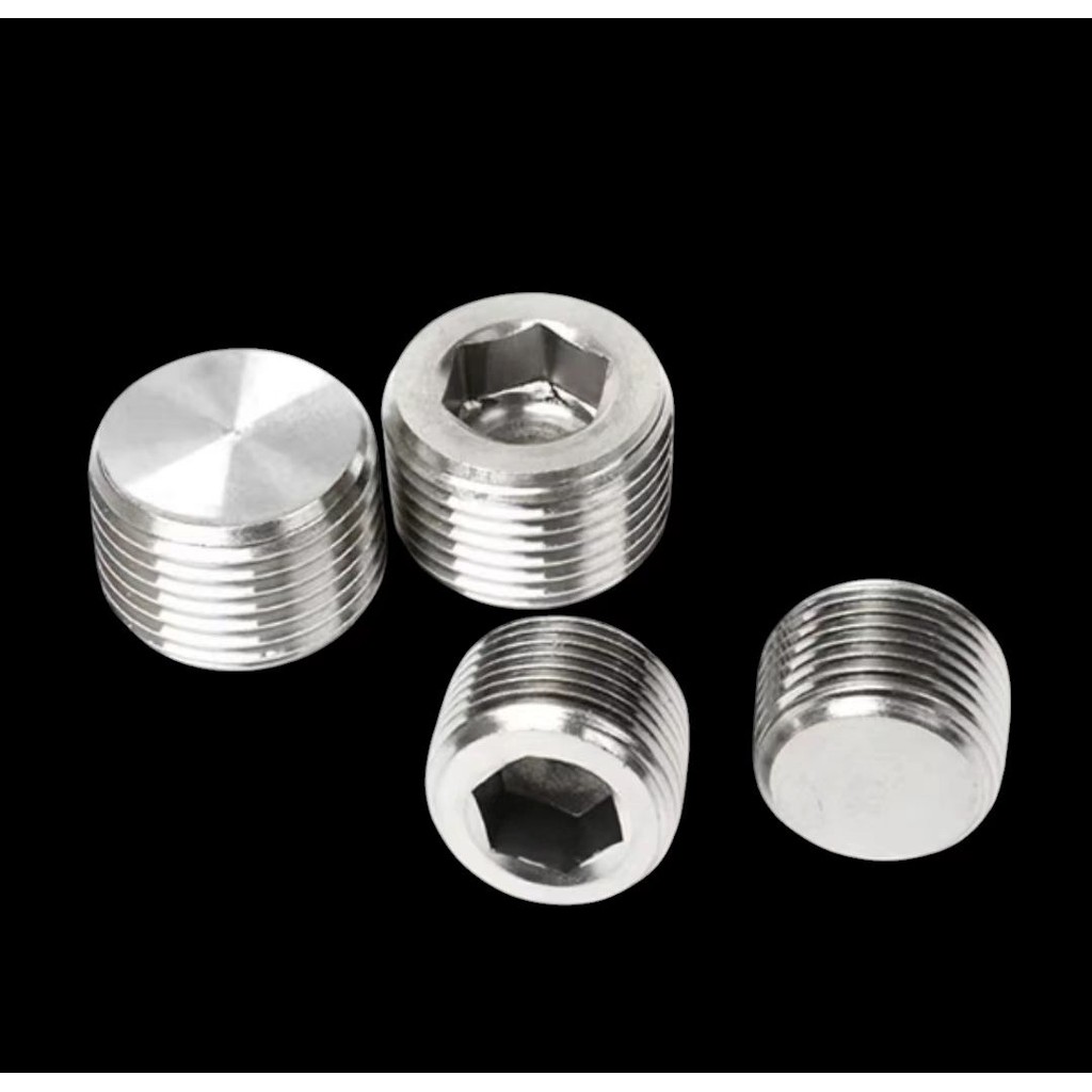 Pneumatic Male Thread Hexagon Socket Screw Plugs For Pipes Tubes Air ...