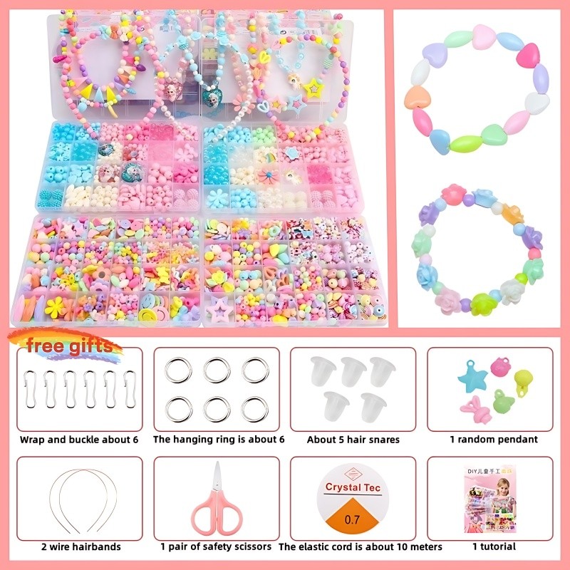 Child DIY Bracelet Kit Complete Set For Kids Diy Bracelet Set DIY Beads ...